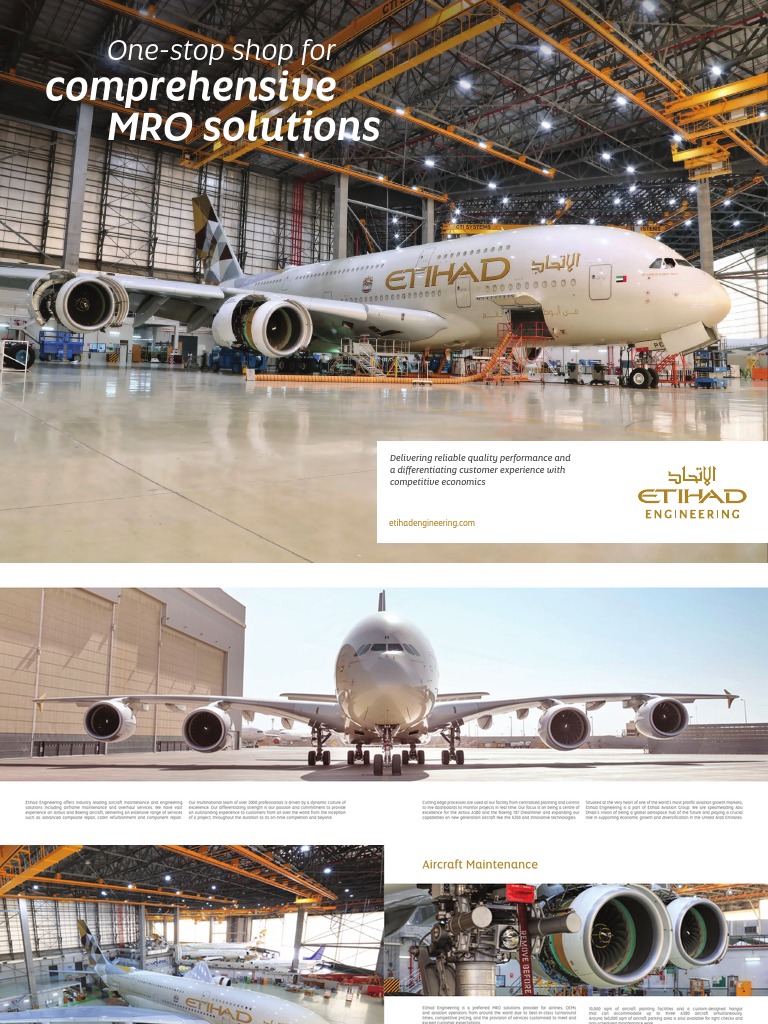 Etihad Engineering Brochure 2020 | Download Free PDF | Aviation | Aircraft