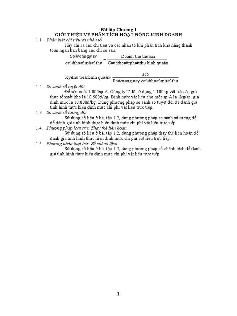 Phân Tích Ho T Đ NG Kinh Doanh | PDF