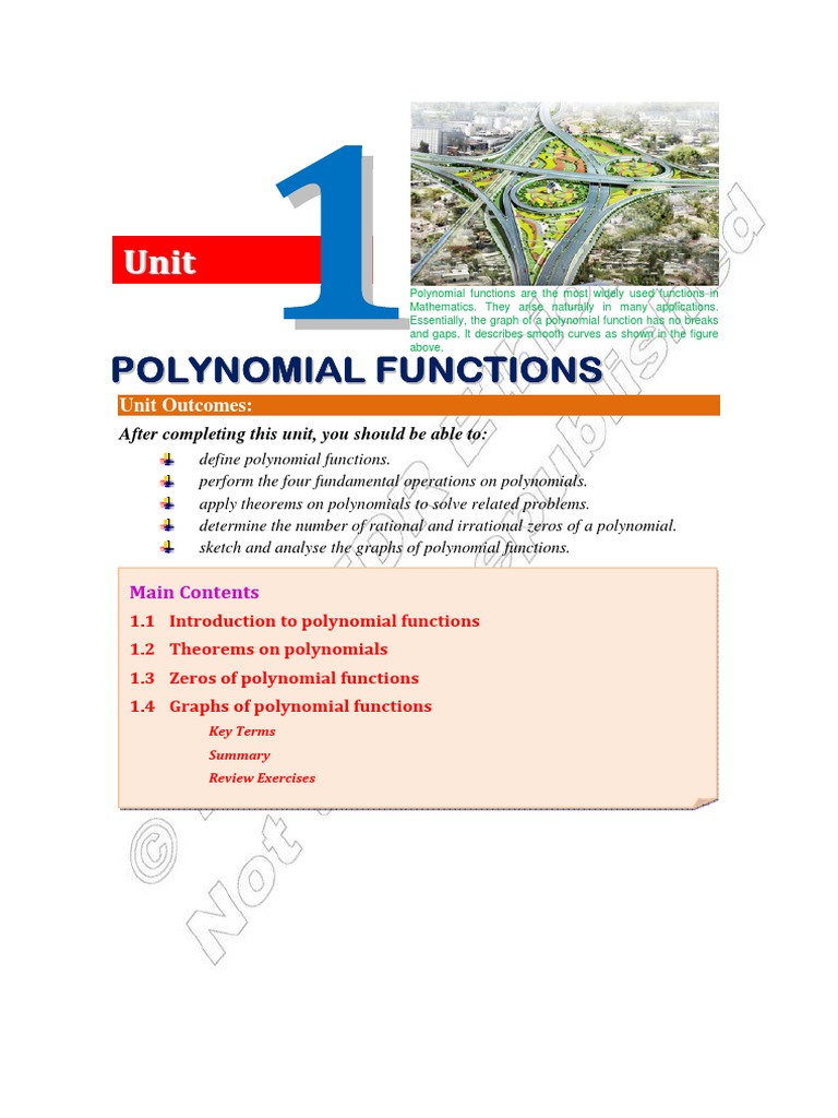 10 Unit1 | PDF | Division (Mathematics) | Polynomial