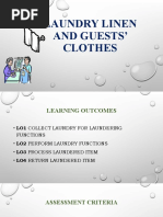 Housekeeping Laundry Procedures Manual | PDF | Laundry | Linens