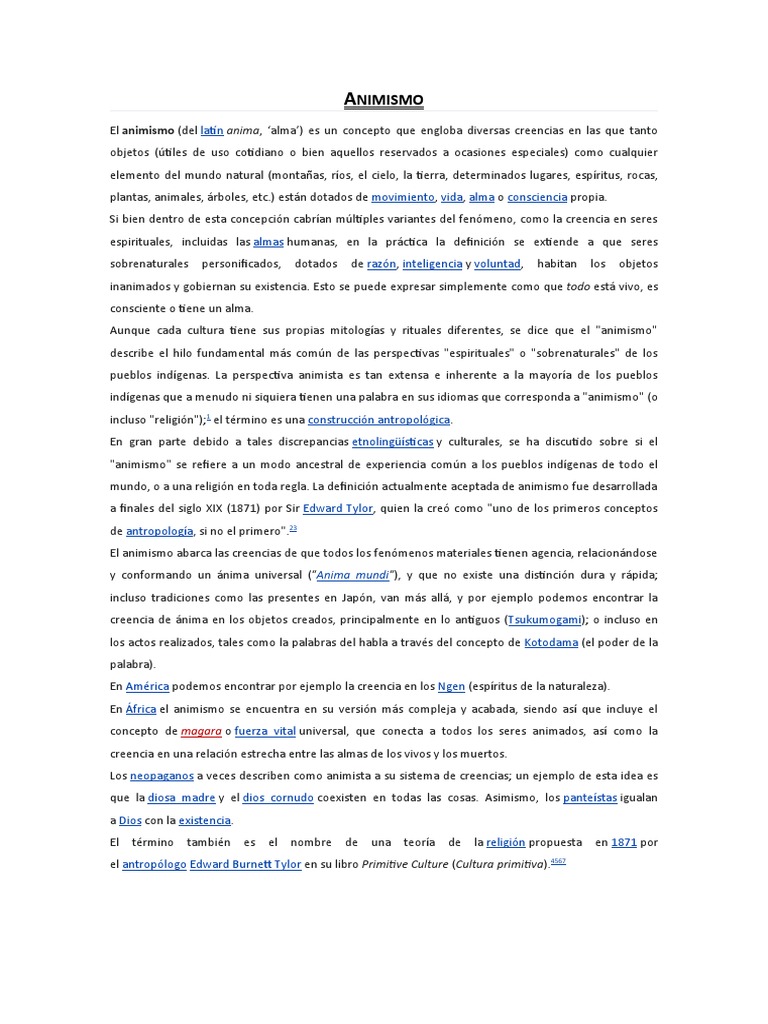 Introducción al Animismo y sus Creencias | PDF | Chamanismo | Metafísica