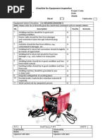 Oxy-Acetylene Cutting & Welding Torch Checklist | PDF