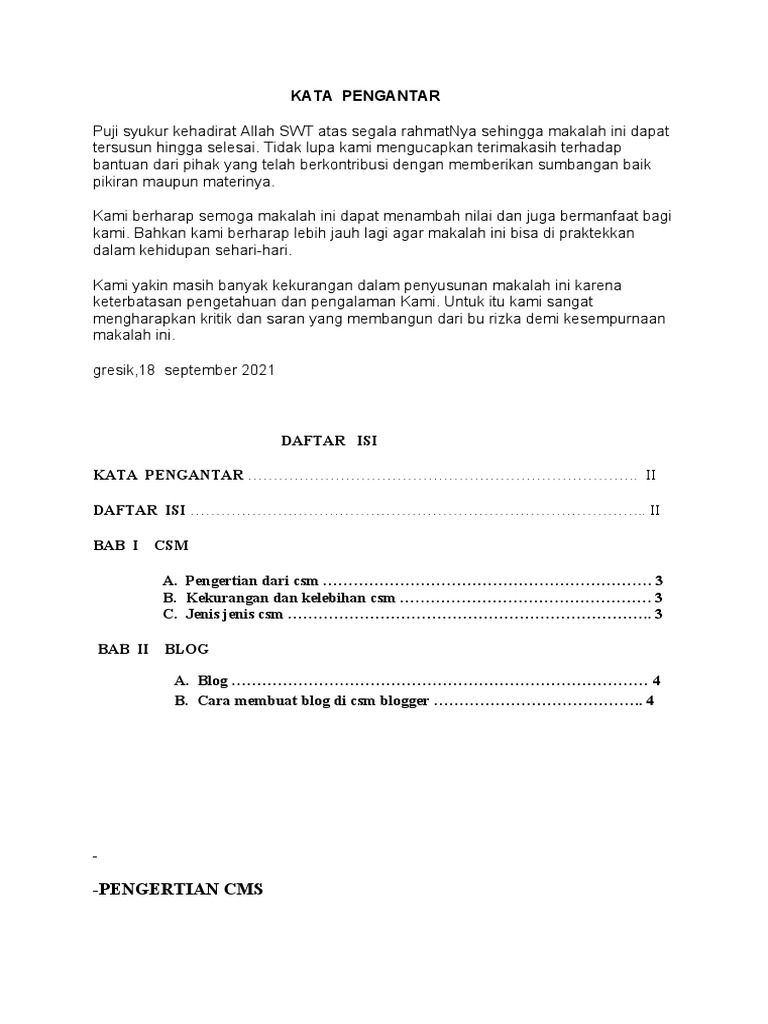 Apa Itu CSM dan Fungsinya | PDF