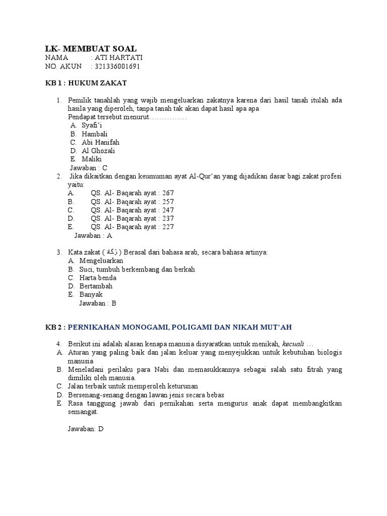 Ati Hartati-Soal Hots Fikih | PDF | Agama & Spiritualitas