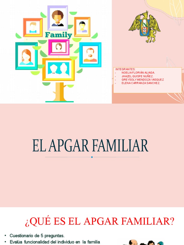 Apgar Familiar Grupo 1 | PDF | Cuestionario | Evaluación