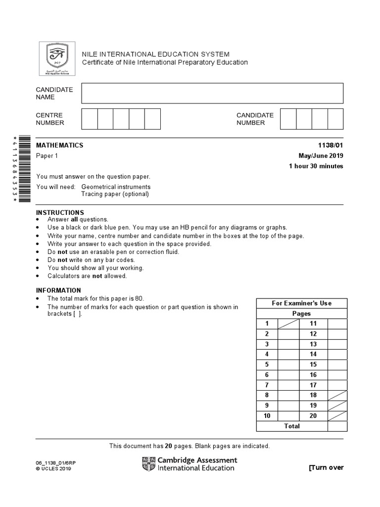 Nile International Education System Certificate of Nile International ...