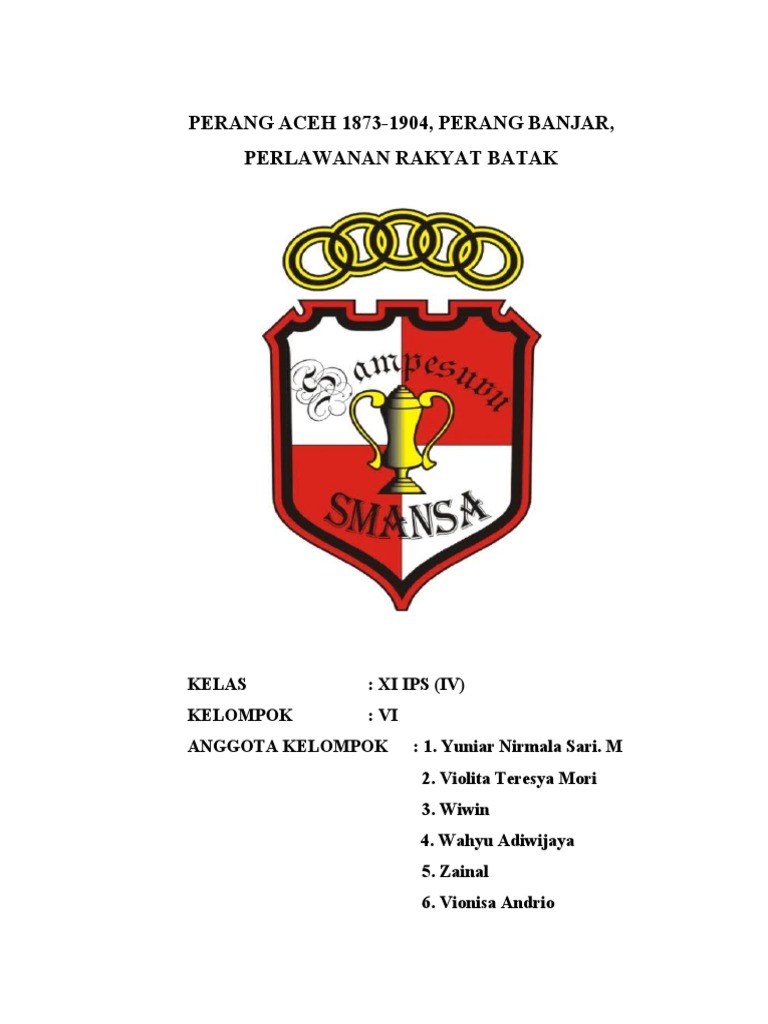 Sejarah Perang Aceh, Banjar, Dan Batak | PDF