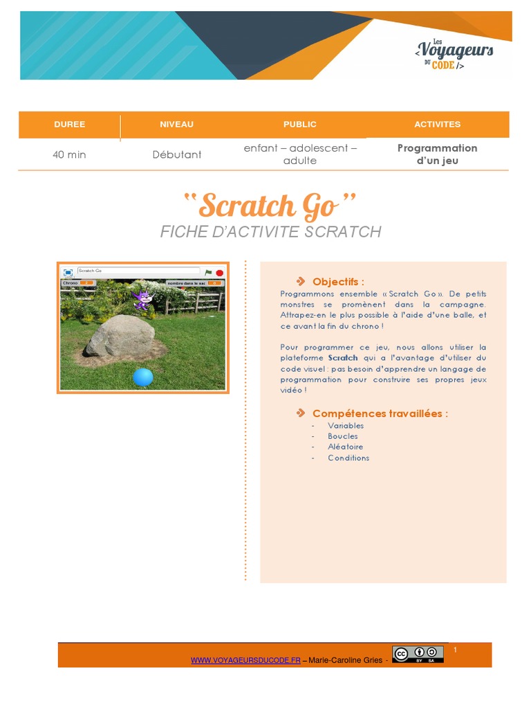 D30 Scratch-Go | PDF | Scratch (Langage de programation)