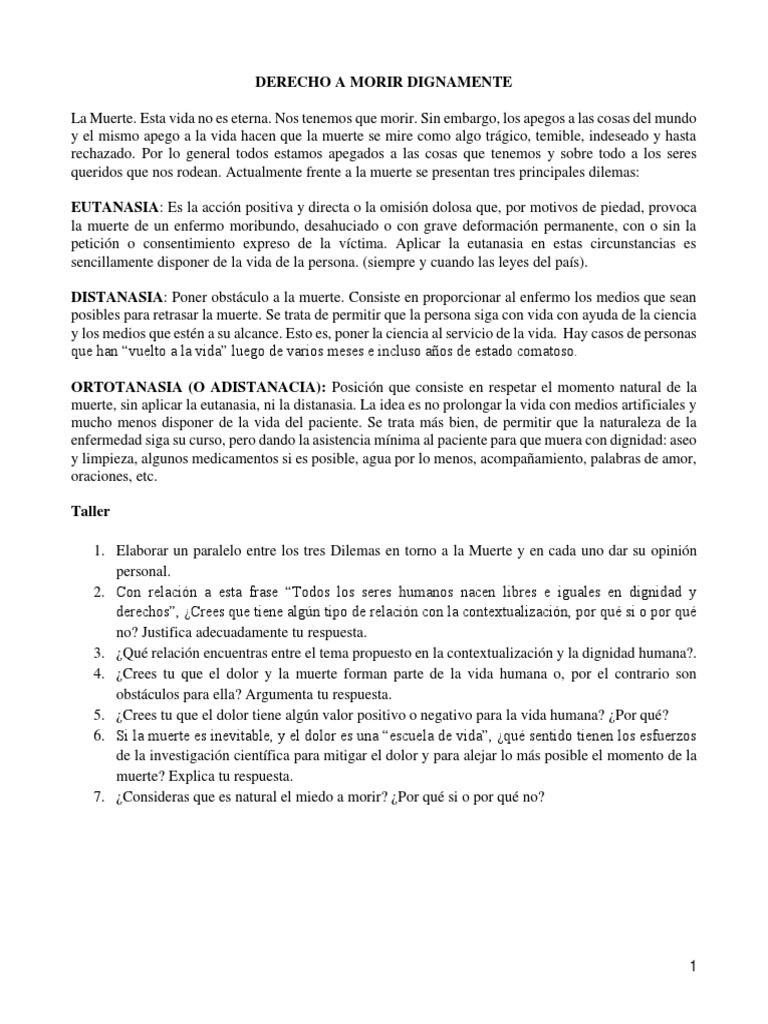 Guía Didáctica N. 2 Ética Décimo | PDF | Muerte | Etica Aplicada