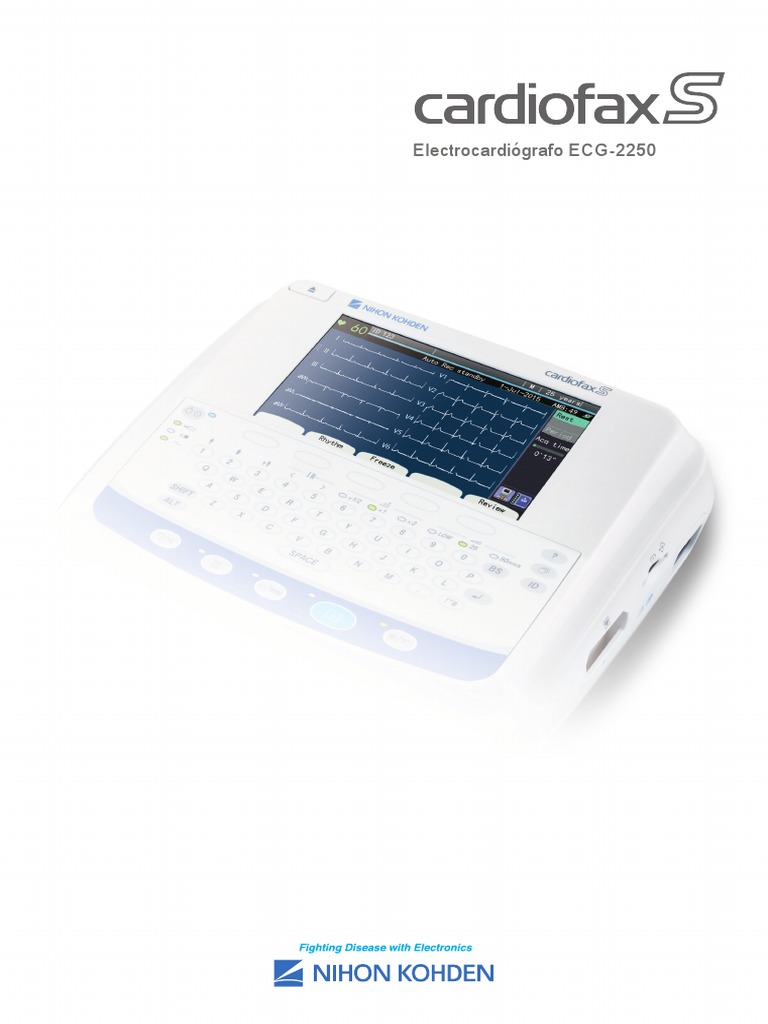 Electrocardiógrafo ECG-2250 de Nihon Kohden | PDF | Electrocardiografia ...