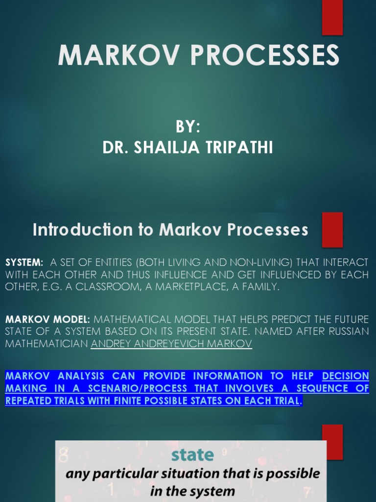 Markov Processes | PDF | Markov Chain | Matrix (Mathematics)