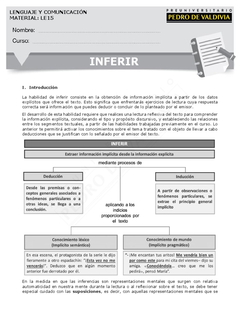 5523-LE15 - Inferir | PDF | Inferencia