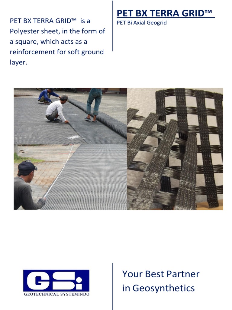 PET Biaxial Geogrid (PET BX Terra Grid) | PDF | Soil | Building Engineering