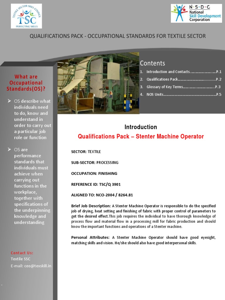 Stenter Machine Operator Manual | PDF | Textiles | Function (Mathematics)