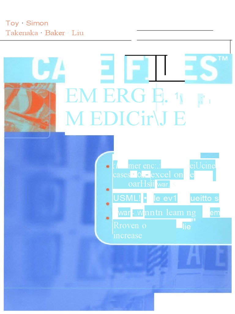 Case Files Emergency Medicine | PDF | Clinical Medicine | Causes Of Death