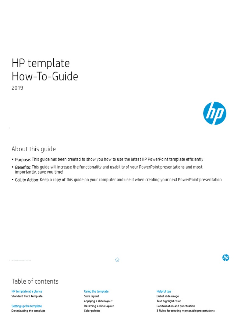 HP How-To-Guide | PDF | Page Layout | Microsoft Power Point
