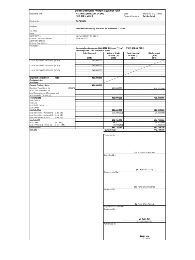 Cppr-Fire-Watch-Tower-Pasgor - Ihmb 2022-Sap | PDF | Business Law | Private Law