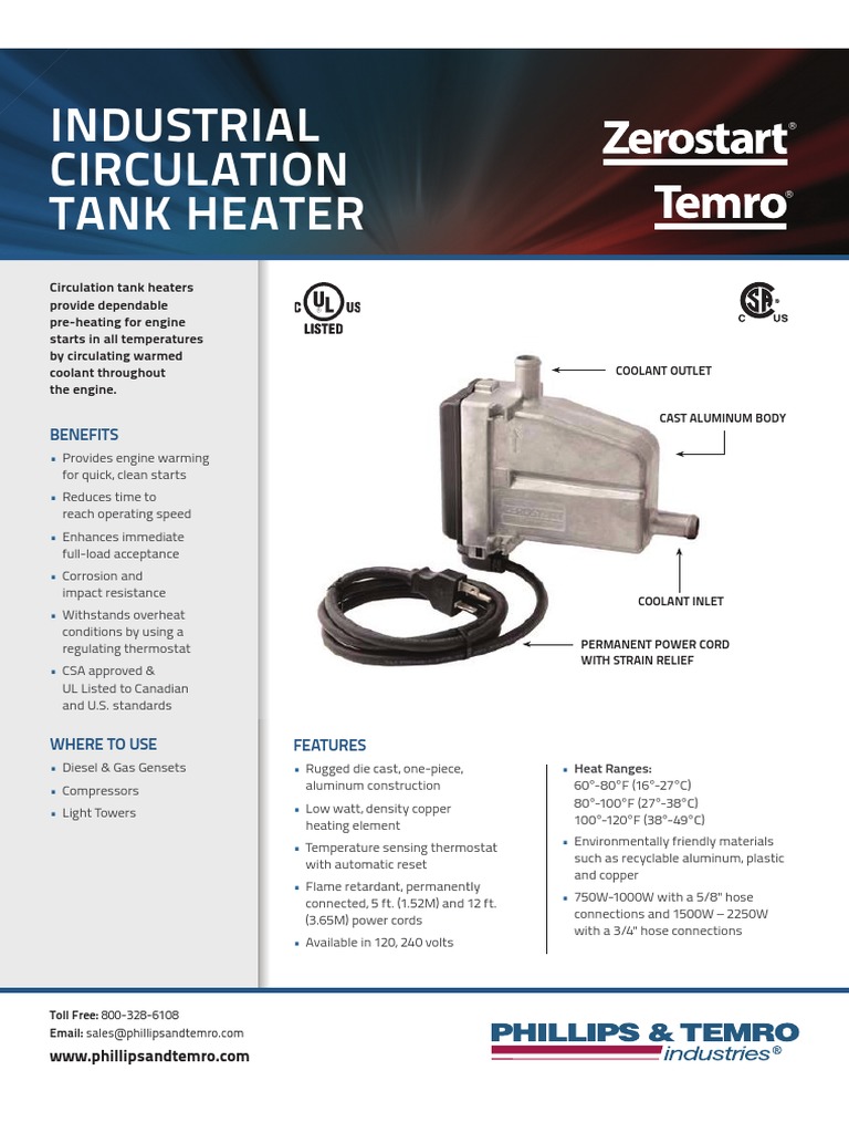 Industrial Circulation Tank Heater: Benefits | PDF | Mechanical ...