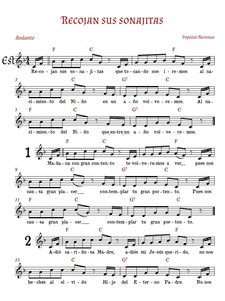 Recojan Sus Sonajitas | PDF