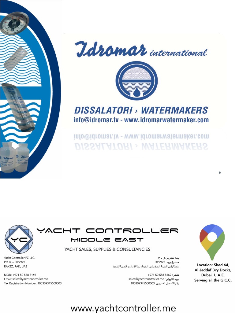 07.WATER MAKER MC1-2-3-4 - Idromar - Yacht Controller | PDF | Pump | Valve