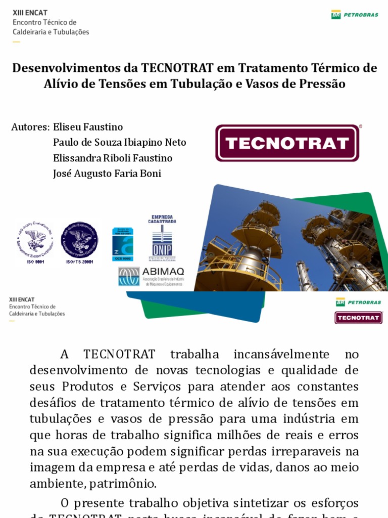 XIII ENCAT - Apresentação TECNOTRAT FINAL | PDF | Celulares ...