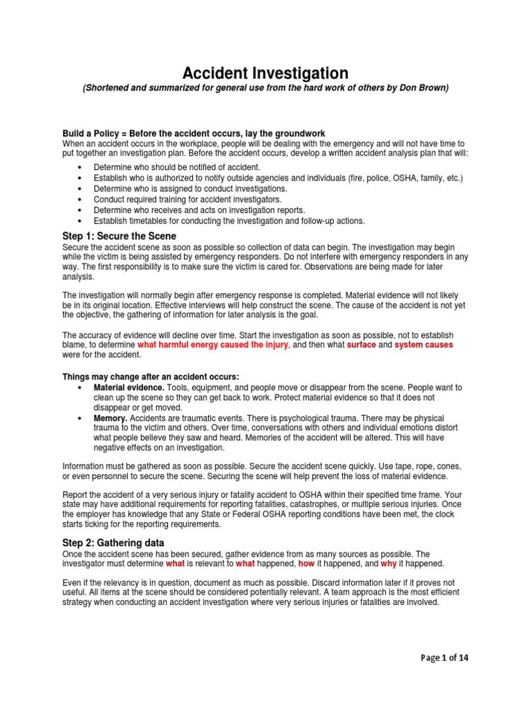 accident-incident-investigation-training | PDF | Personal Protective ...