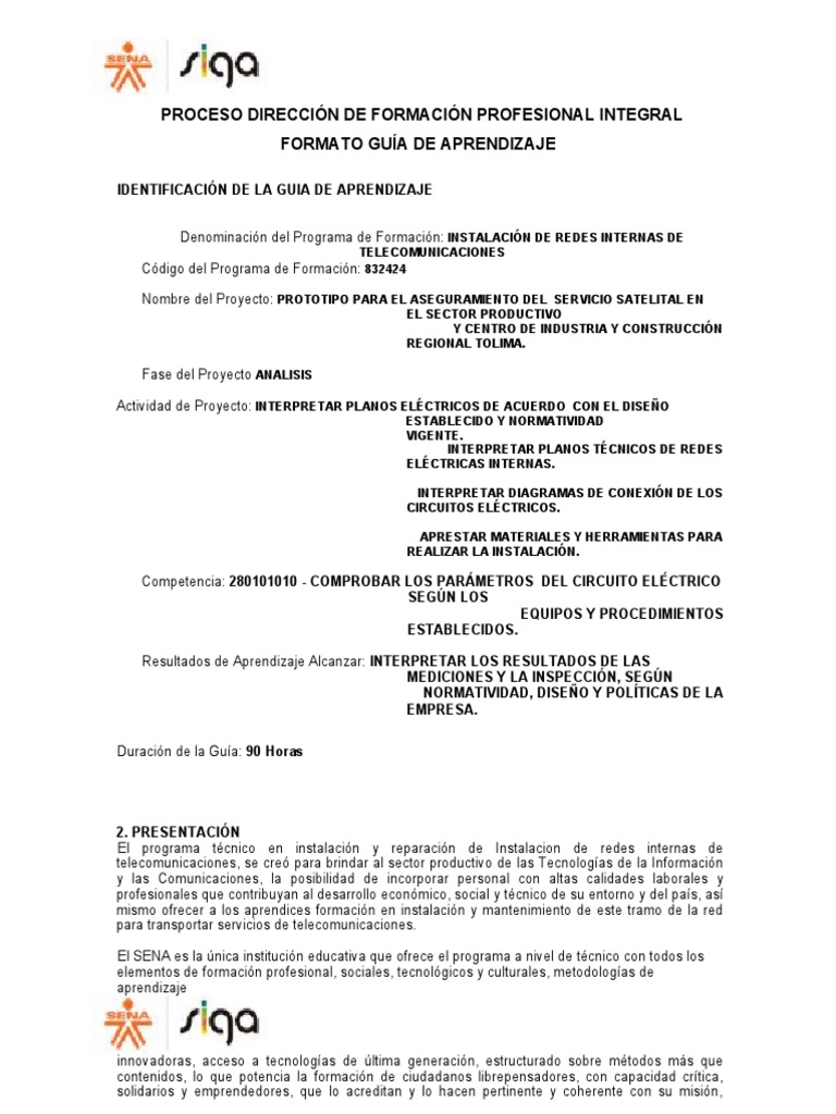 GFPI-F-019 - GUIA - APRENDIZAJE - 04 - Electricidad - Ritel | Descargar gratis PDF | Corriente ...
