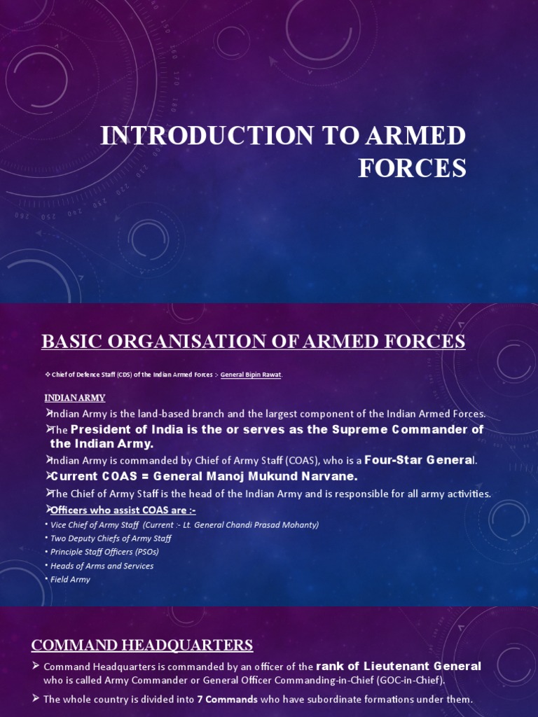Introduction To Armed Forces | PDF | Military Rank | Tanks
