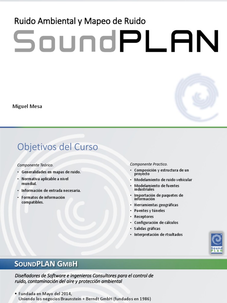 Sound Plan - Curso Modelamiento de Ruido | PDF | Planificación | Software