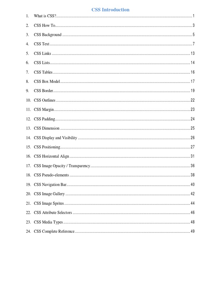 Css Introduction Descargar Gratis Pdf Html Element Html