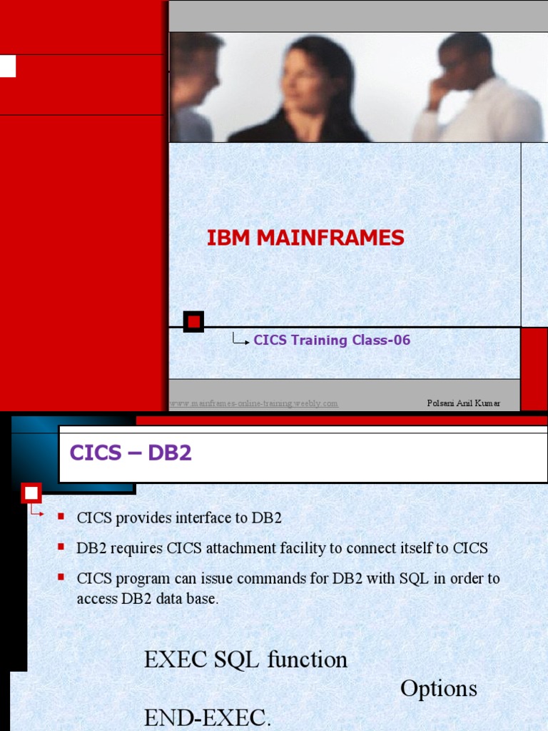 Ibm Mainframes: CICS Training Class-06 | PDF | Ibm Db2 | Databases