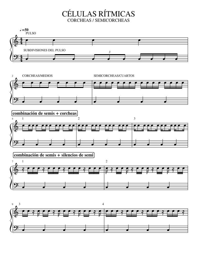 Células Rítmicas | PDF | Poética | Notación musical