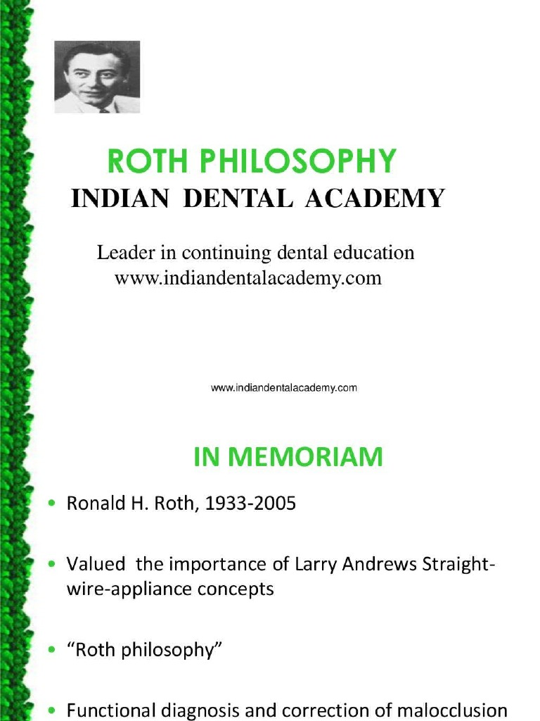 Roth Philosophy | PDF