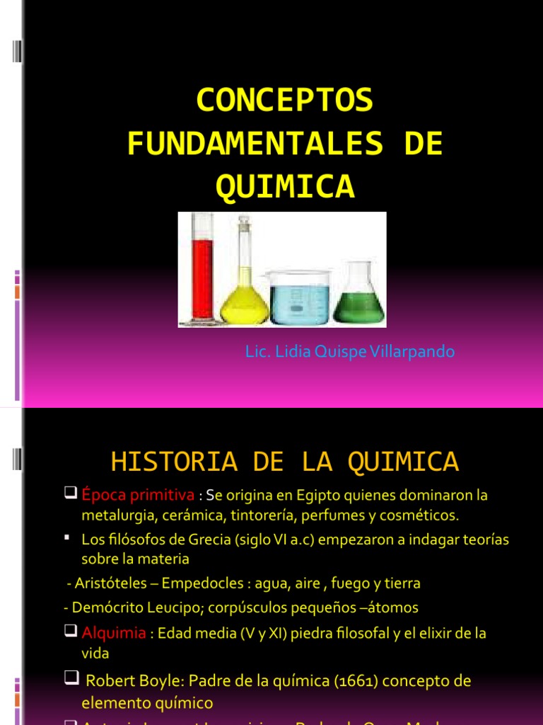 Conceptos Fundamentales de Quimica | PDF | Química | Importar