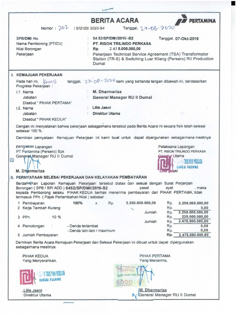 BA Pertamina | PDF