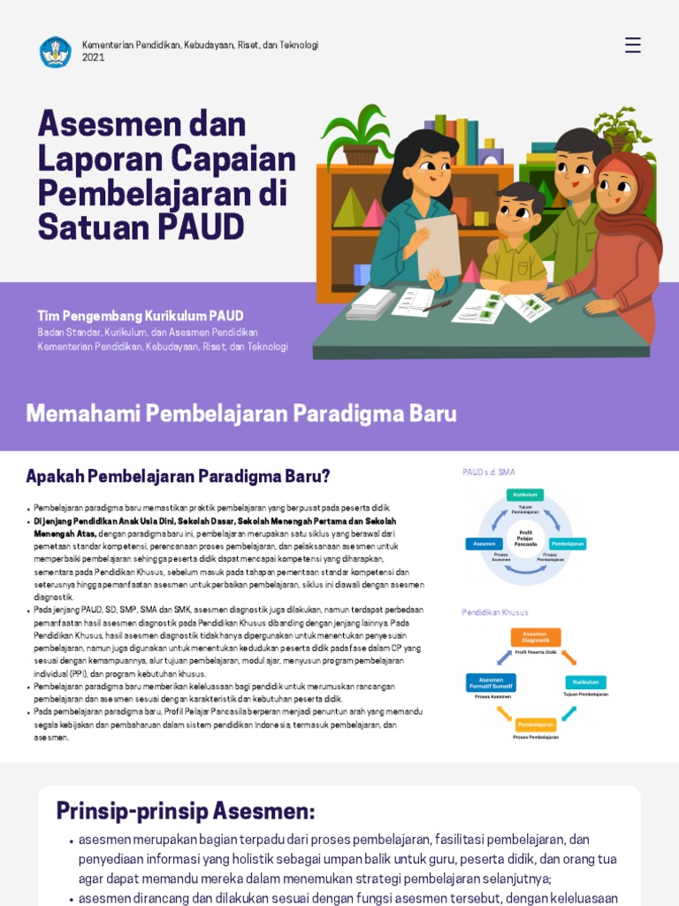 Panduan Asesmen CP Paud | PDF