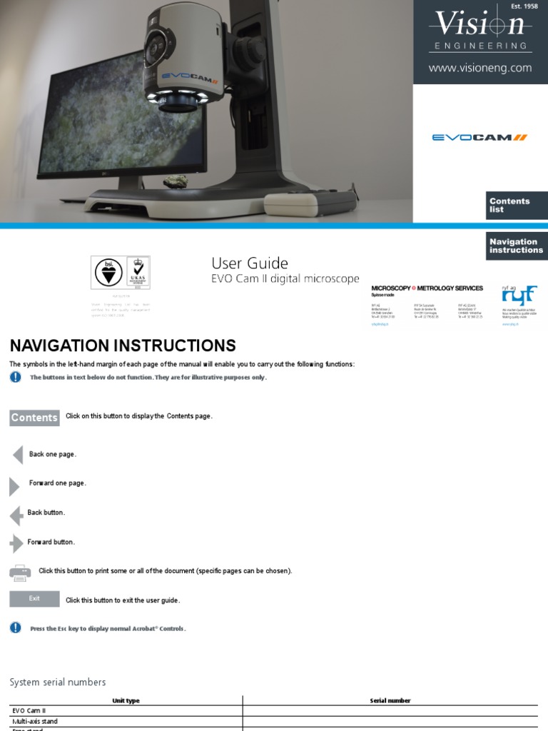 evo_cam_ii | PDF | Zoom Lens | Exposure (Photography)