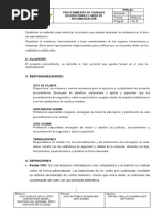 Modelo de Procedimiento de Trabajo Seguro | PDF