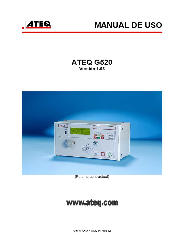 Manual Ateq | PDF | Neumático | Conector eléctrico