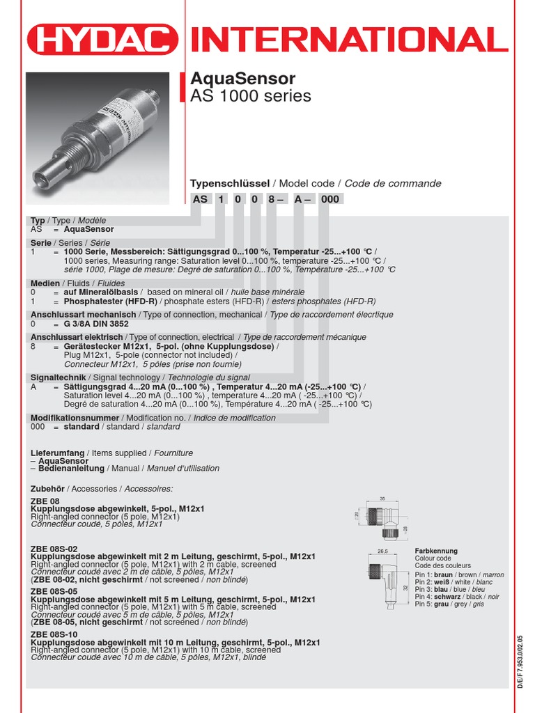 Aqua Sensor - As1000 | PDF