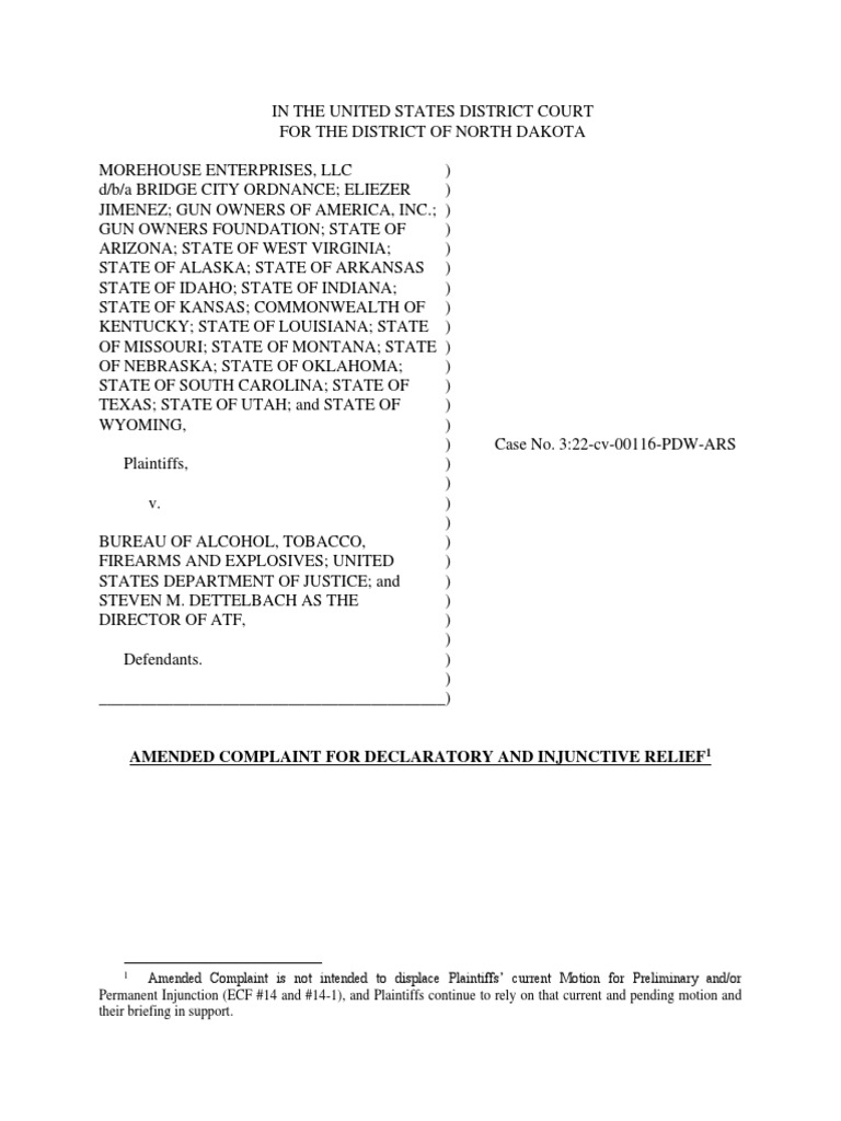 Complaint With States 7-27 To FILE | PDF | U.S. State | Cause Of Action