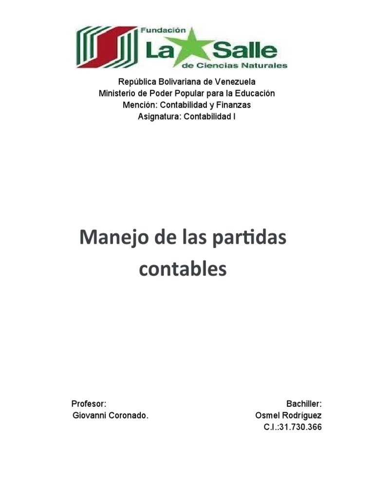 Informe Contabilidad I | PDF | Contabilidad | Business