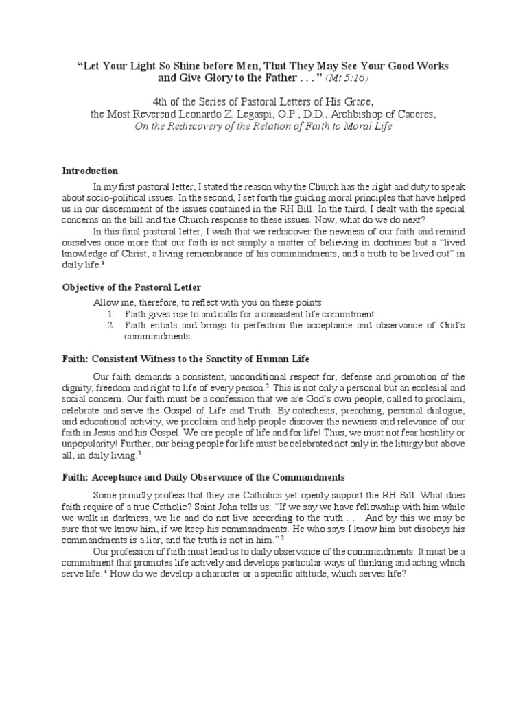 Let Your Light Shine | PDF | Pope John Paul Ii | Catholic Church