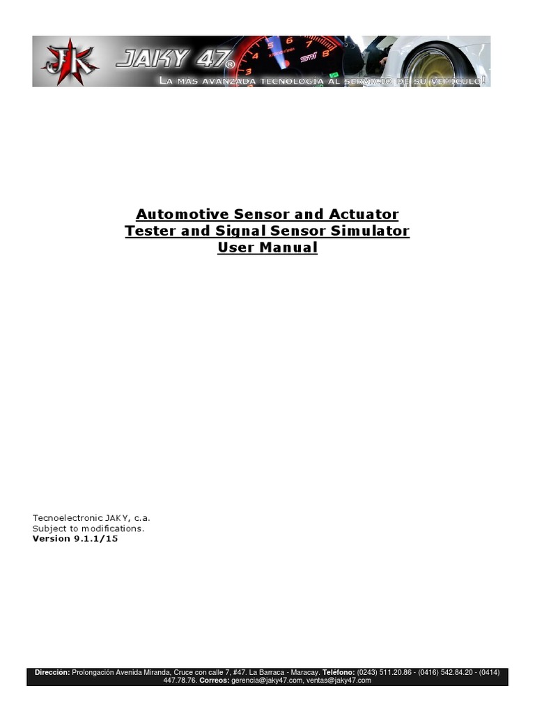 User Manual Serie TF 2018 | PDF | Throttle | Manufactured Goods