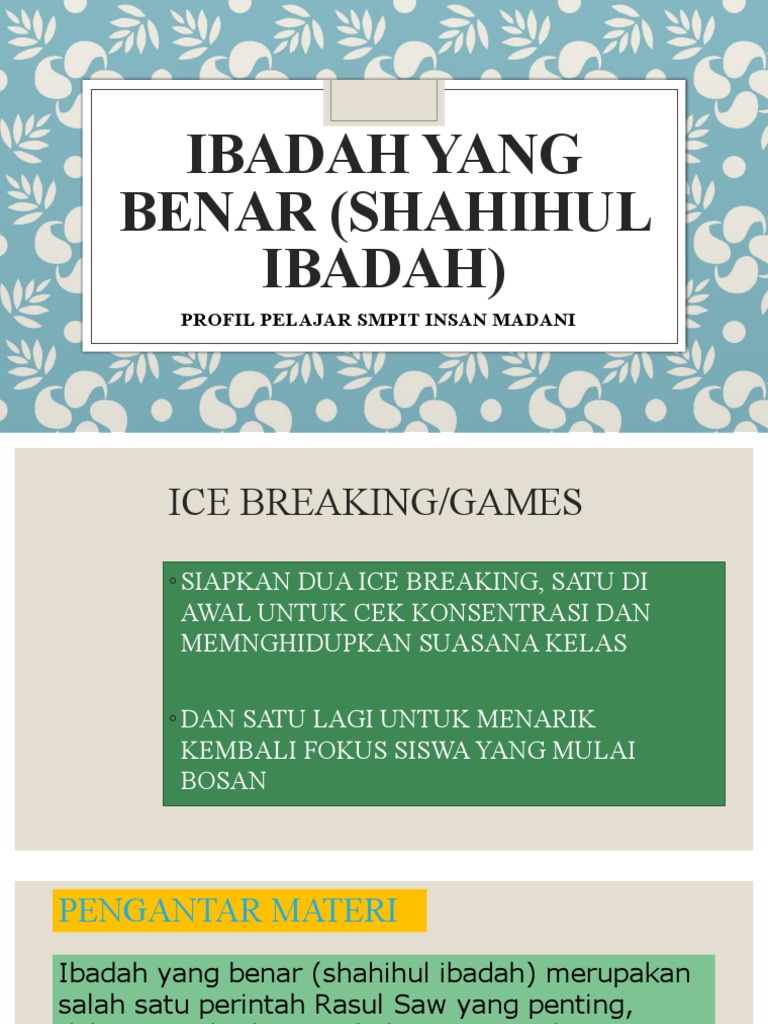 Panduan Shahihul Ibadah untuk Pelajar | PDF | Agama & Spiritualitas ...
