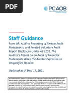 PCAOB Form AP: Auditor Reporting Guide | PDF | Audit | Financial Statement