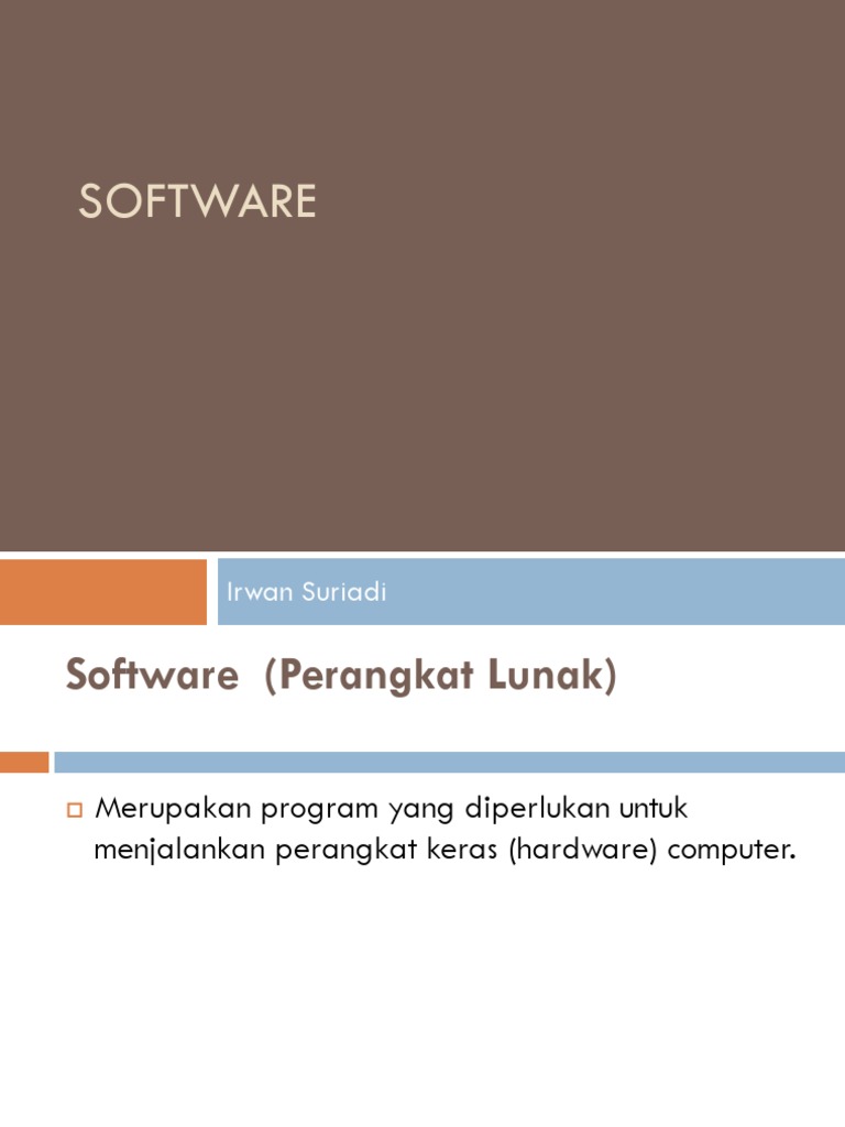 Bab 3 Materi Software Komputer | PDF | Komputer