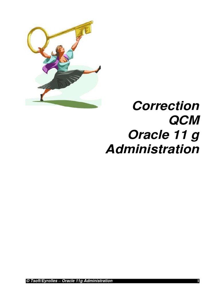Correction QCM Oracle 11 G Administration | PDF | Base de données ...