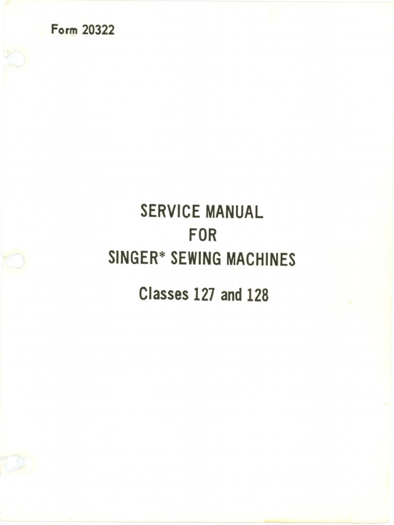 127 - 128 - Service Manual Singer | PDF