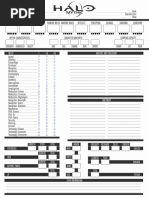 Halo Mythic 2.0 Beta Character Sheet | PDF